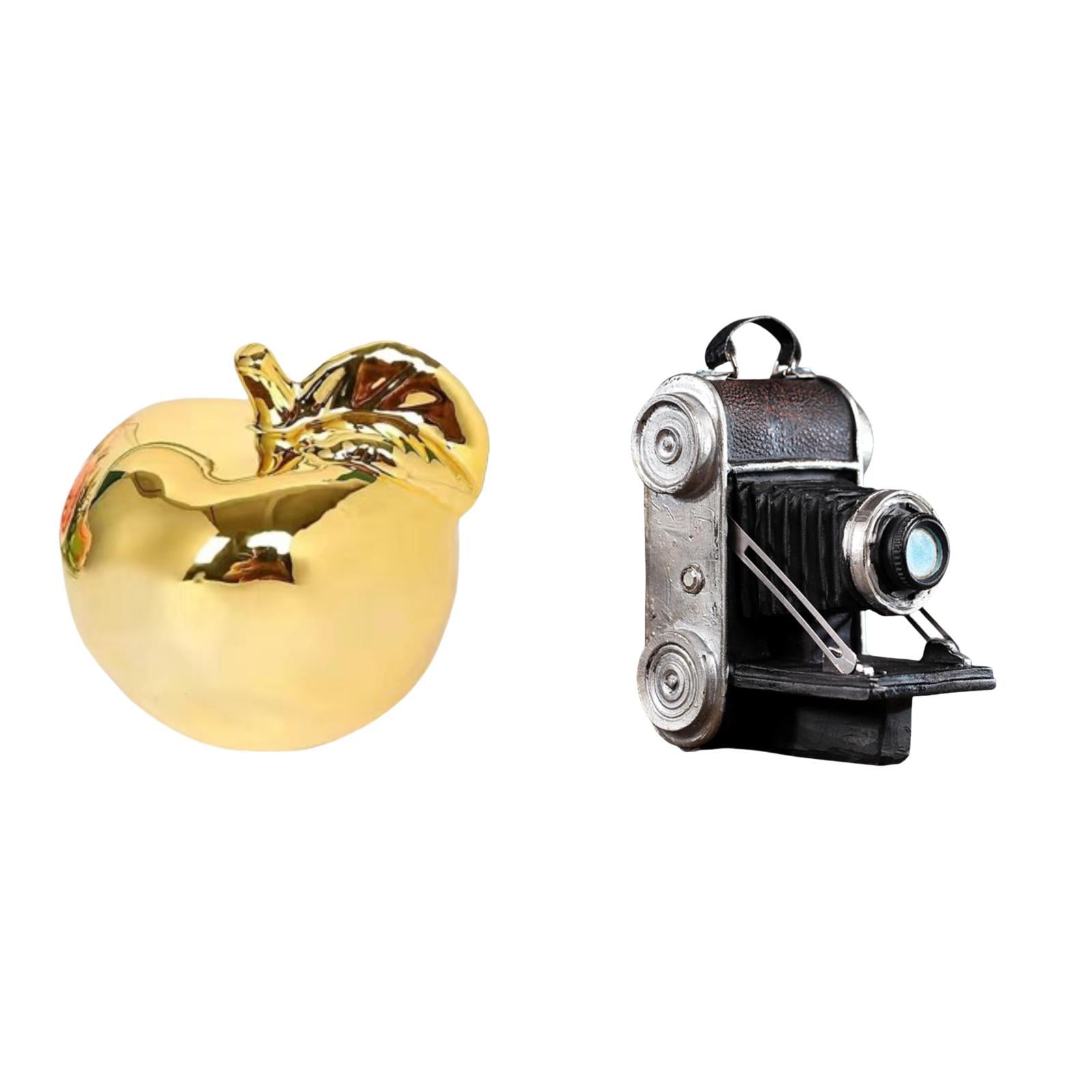 2 Pieces Camera Statue Model Decorative Statue Fruit Sculpture Artistic ...