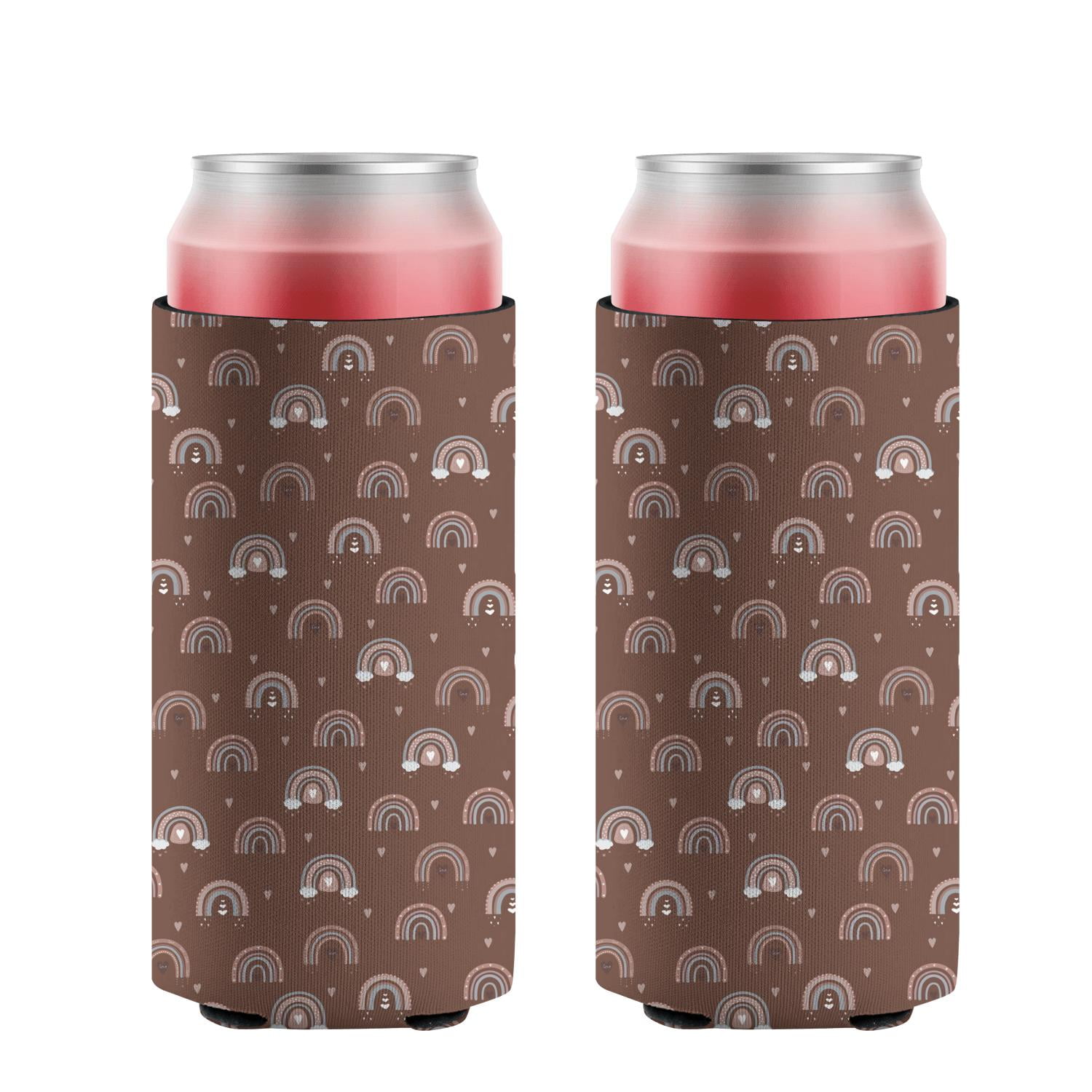 2 Pieces Can Cooler Sleeves Insulated Collapsible Beer Can Sleeve ...