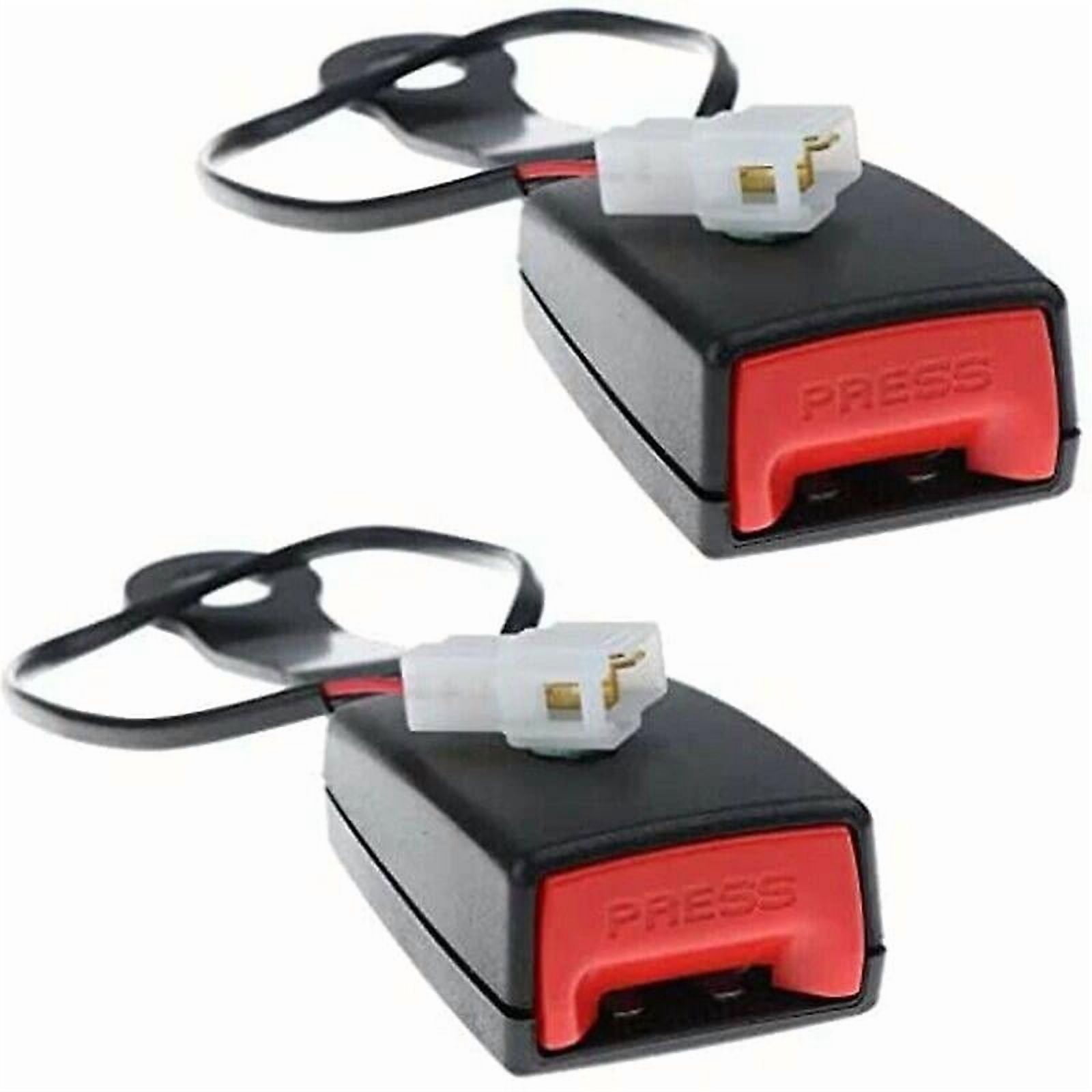 2 Pieces Car Front Seat Belt Lock Buckle Plug Connector Warning ...