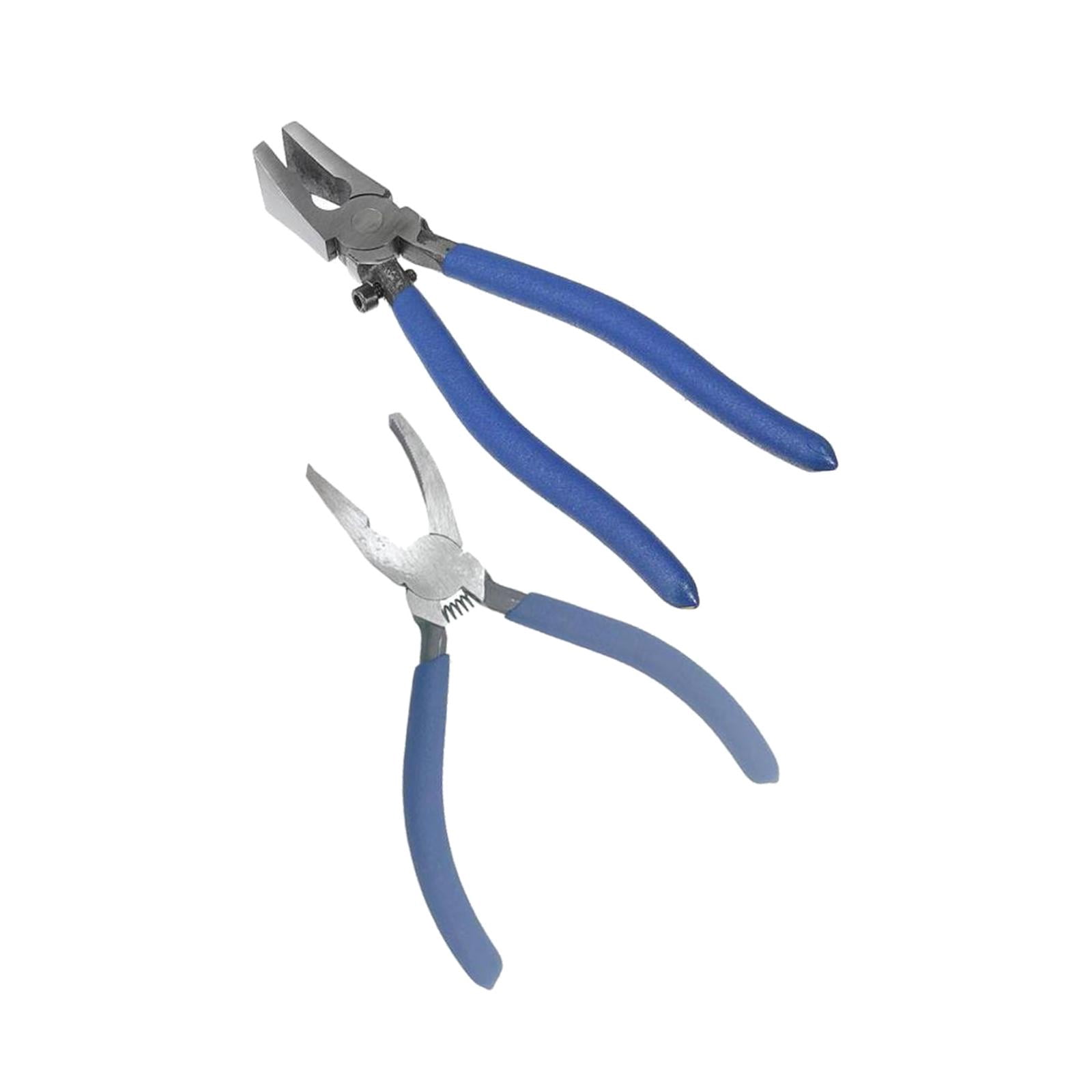 2 Pieces Carbon Steel Glass Running Pliers, Cutting Breaking Hand Tools ...