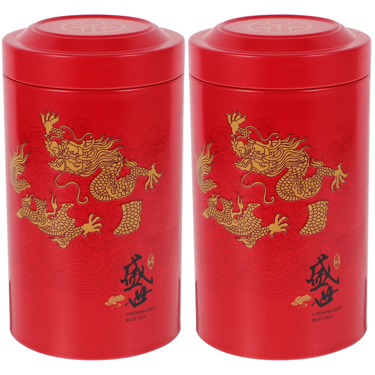 2 Pieces Cereal Container Kitchen Canisters Tea Storage Containers Iron ...