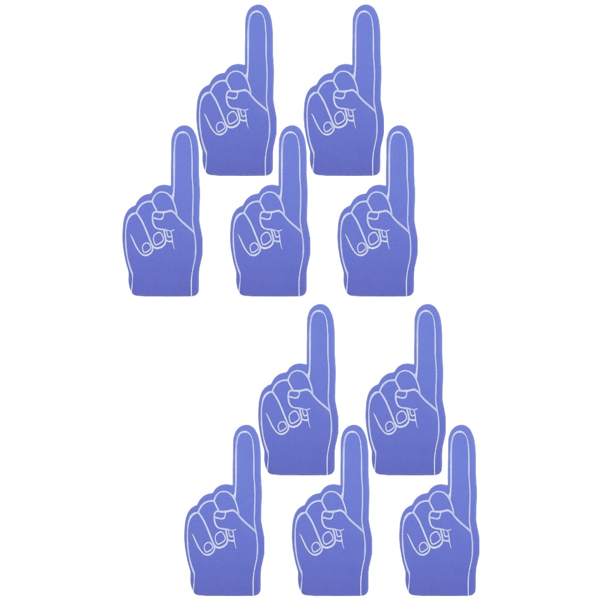 2 Pieces Cheering Clapper Toy Number 1 Fan Foam Finger Portable Child ...