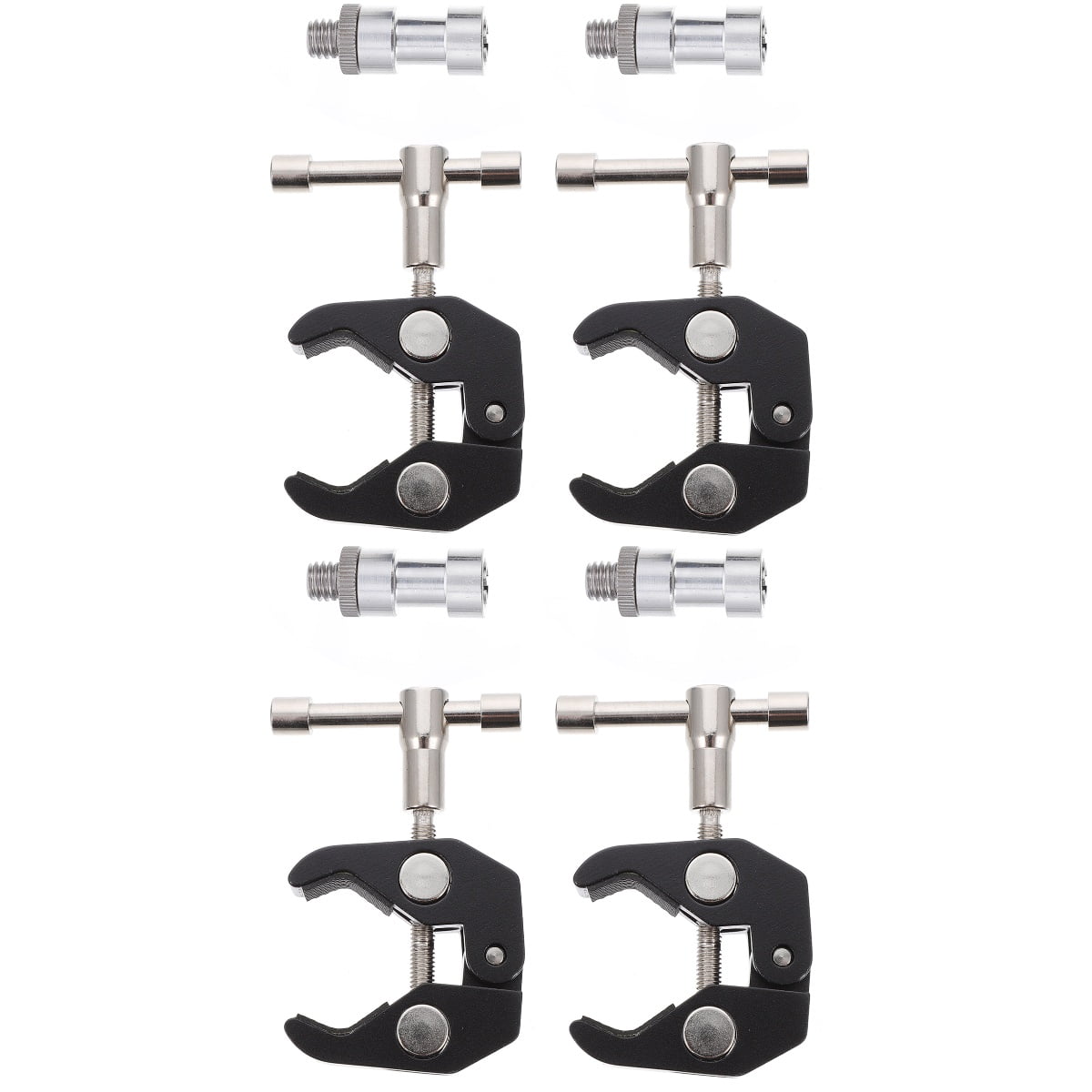 2 Pieces Clamp for Rods 3/8 Thread Camera Mount Ram Pole Cable Black ...