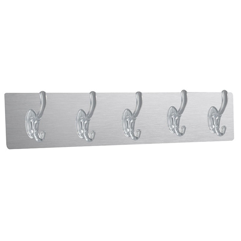 2 Pieces Clear Adhesive Wall Hooks for Hanging, Transparent Reusable ...