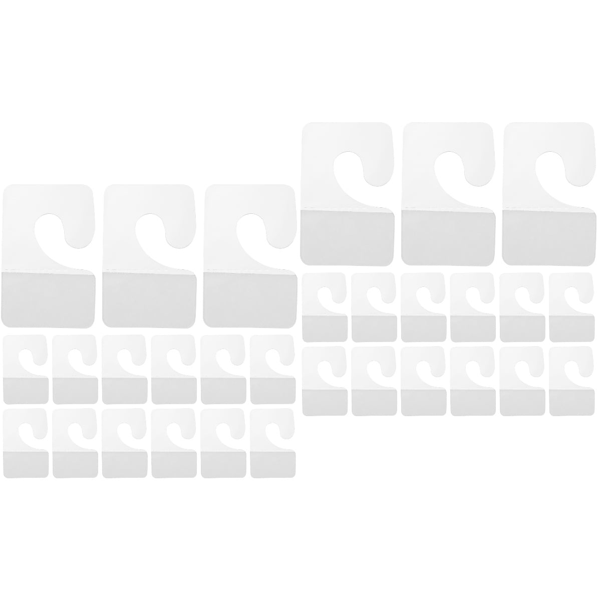 Greenadscape Clear Hanging Tabs for Home 400Set 1.7In - Walmart.com