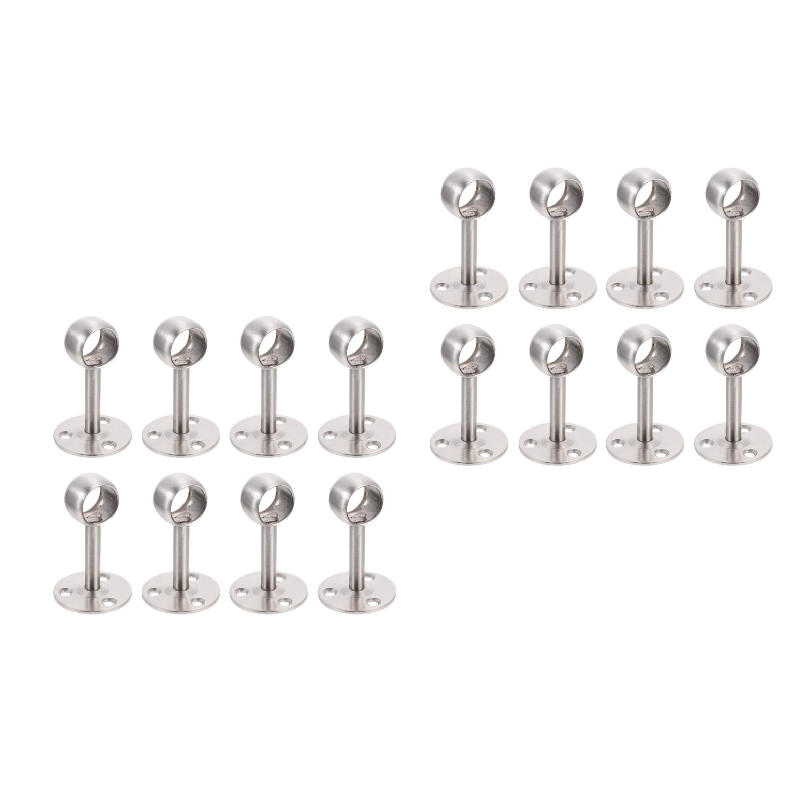 2 Pieces Clothes Rail Flange Heavy Duty Brackets Ceiling Mount ...