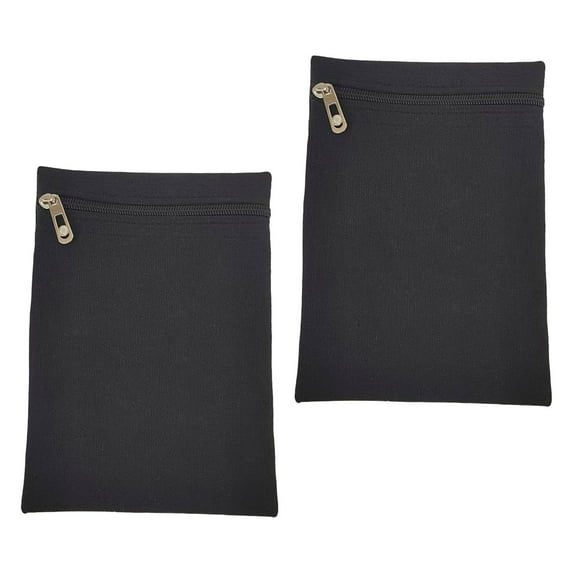 2 Pieces Coat Pocket Zipper Phone Pouch Canvas Material for Sweatshirts ...
