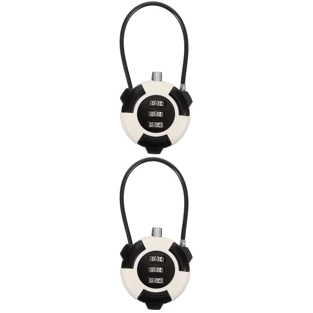2 Pieces Combination Padlock Locks for Luggage Wire Cable Cabinet ...