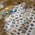 2 Pieces Comic Letter Nail Art Stickers - Creative Nail Wraps for ...