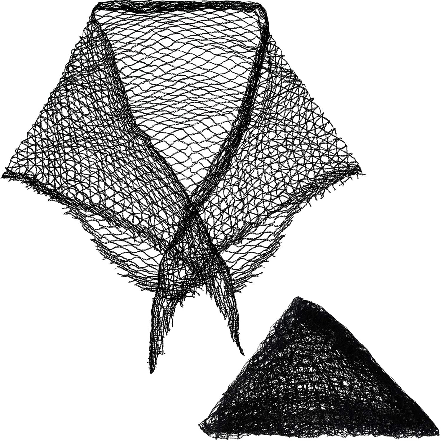 2 Pieces Cotton Triangle Hair Net for Rollers, Women Hair Mesh Net ...