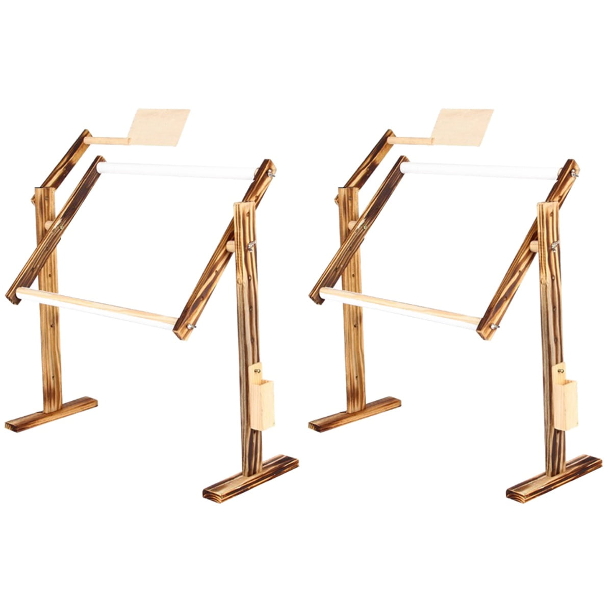 2 Pieces Cross Stitch Holder Floor Stand Embroidery Frame for ...