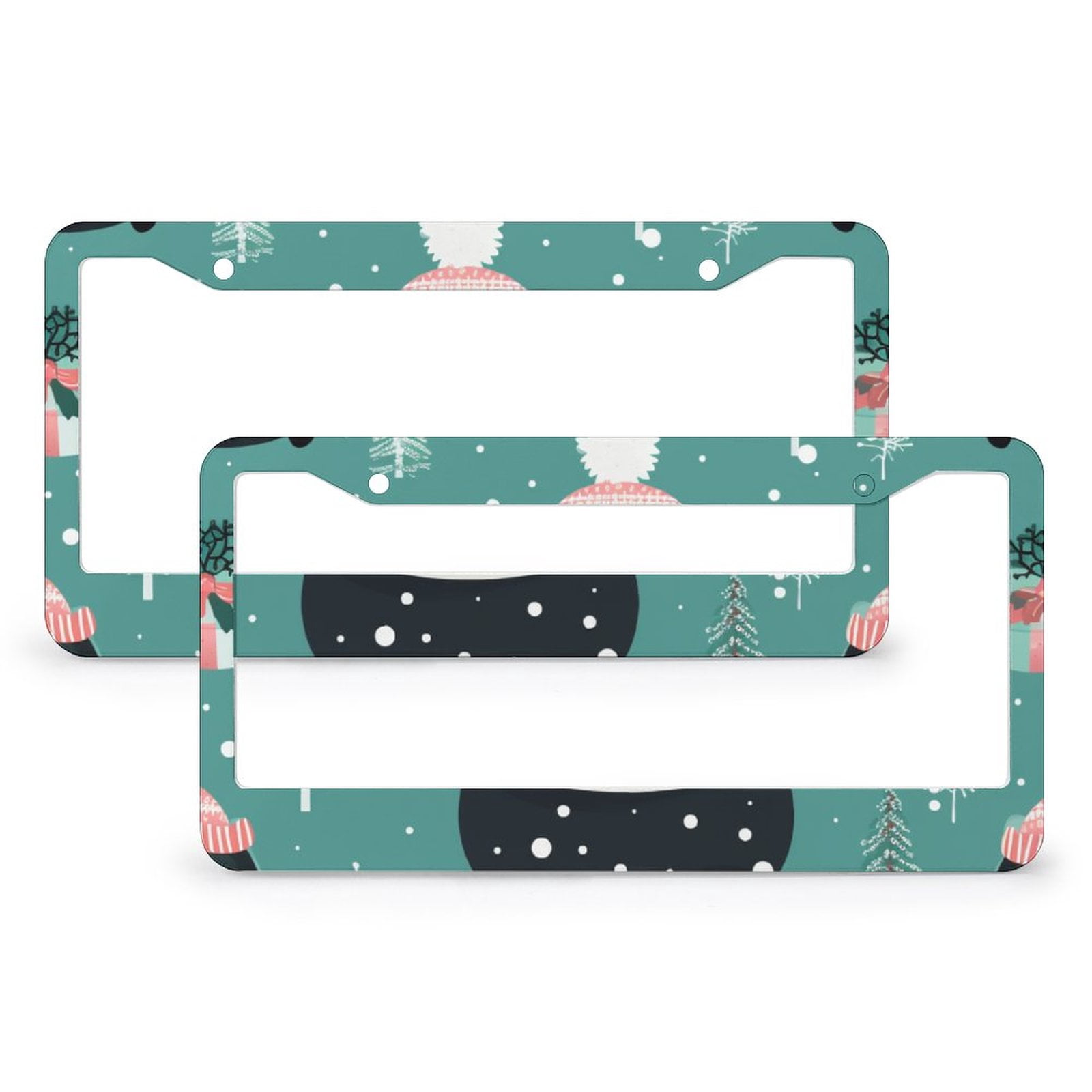 2 Pieces Cute Panda Bear Christmas License Plate Frame Animal Gifts for ...