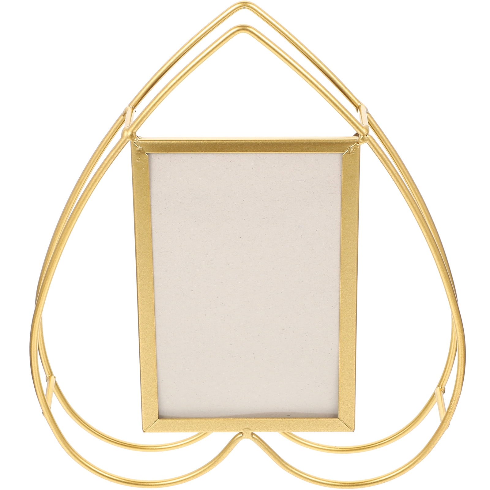 WRISTBIQUE Rectangular Photo Frame Metal Golden for Home Decoration ...