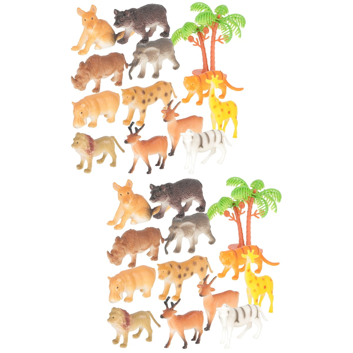 2 Pieces Desert Creatures Mini Animal Model Adorable Animal Figurines 6 ...