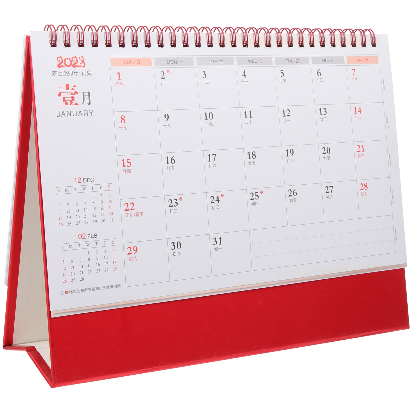 2 Pieces Desk Calendar Ornament Office Decore Desktop Accessories ...