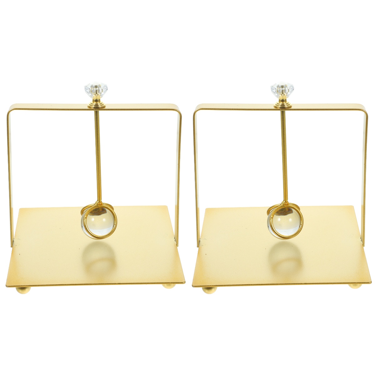 2 Pieces Desktop Ornament European Iron Napkin Holder Home and ...