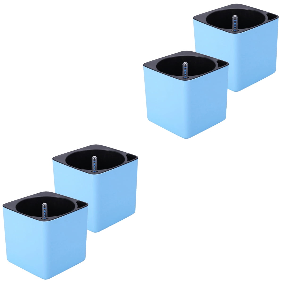 2 Pieces Desktop Plants Holder Pot Self Watering Flowerpot Basket Pond ...