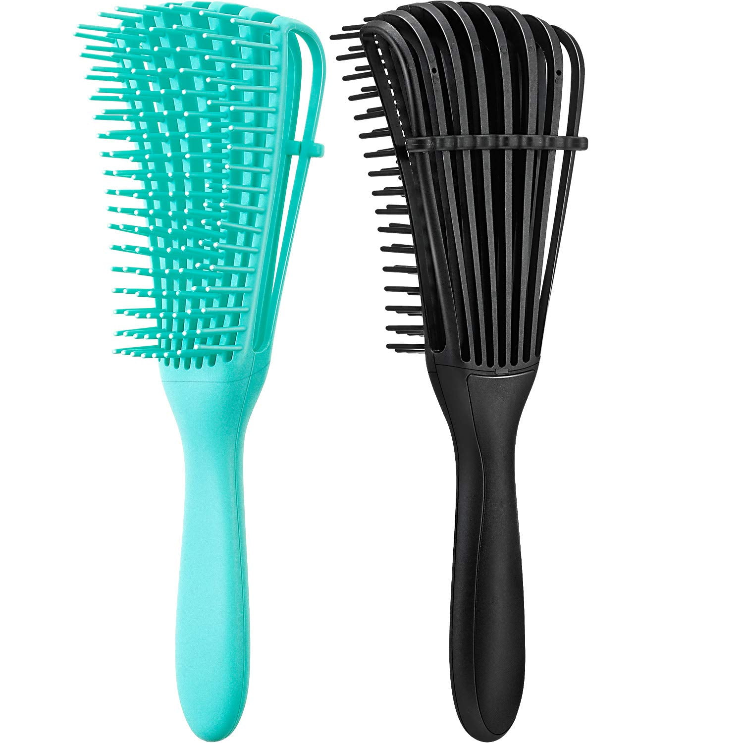 2 Pieces Detangling Brush for Afro America/African Hair Textured 3a to ...