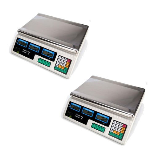 2 Pieces Digital Food Price Scale 88 lb / 40 kg Capacity, 5 g Precision ...