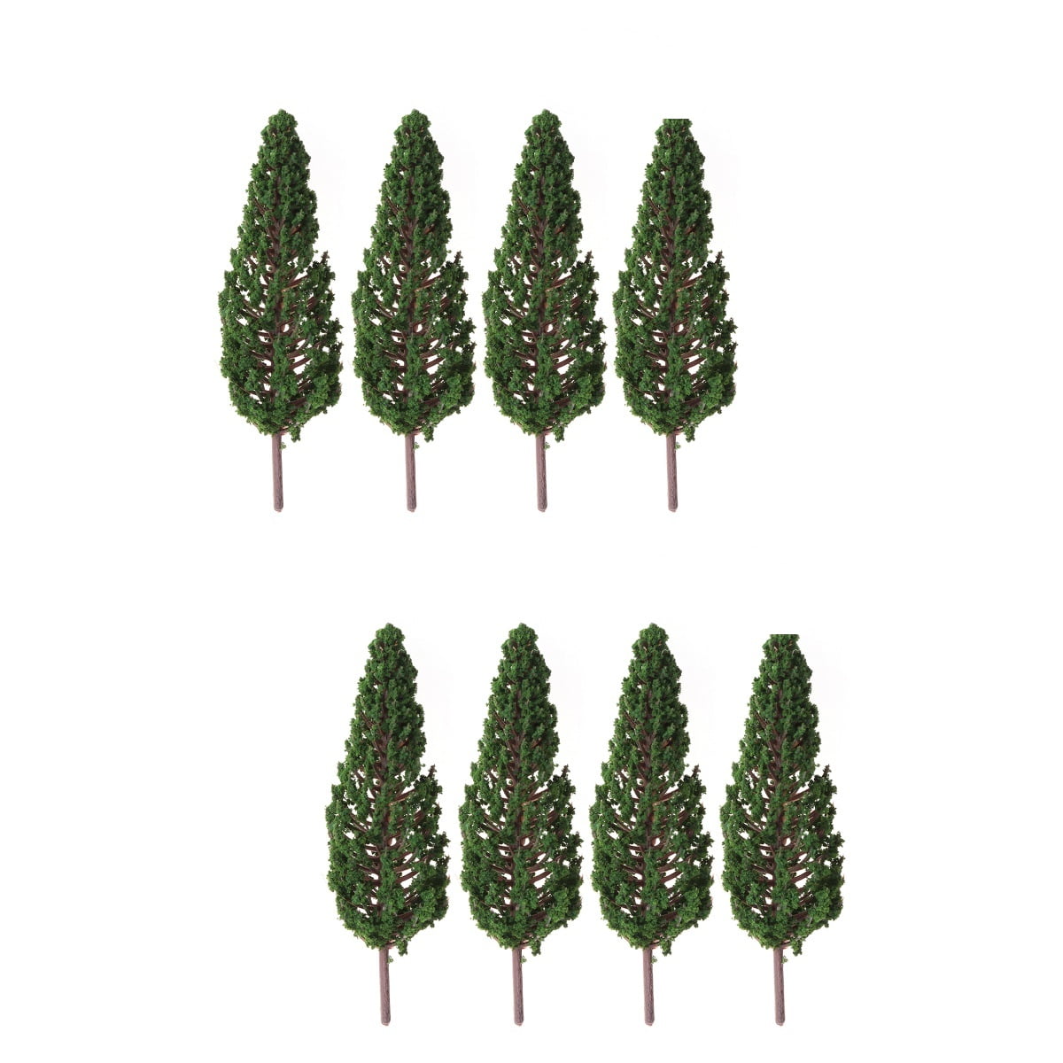 ORDDIART Realistic Visual Effect Model Trees Green Plastic 20Pcs 4.3in ...