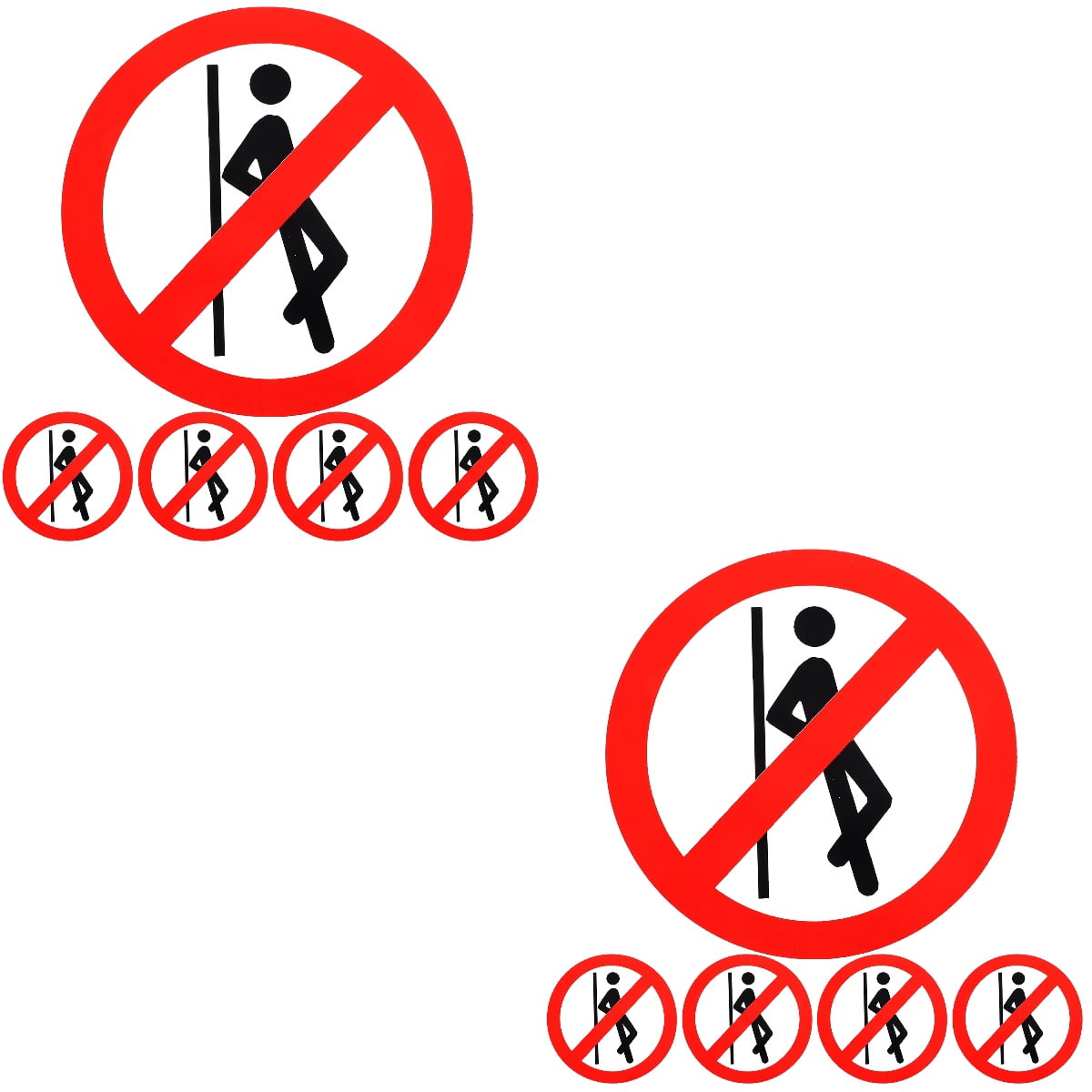 2 Pieces Do Not Lean on Sign Workshop Safety Signs Stickers - Walmart.com