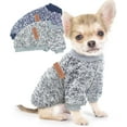 2 Pieces Dog Sweaters for Small Dogs Fall Dog Clothes Female Winter ...
