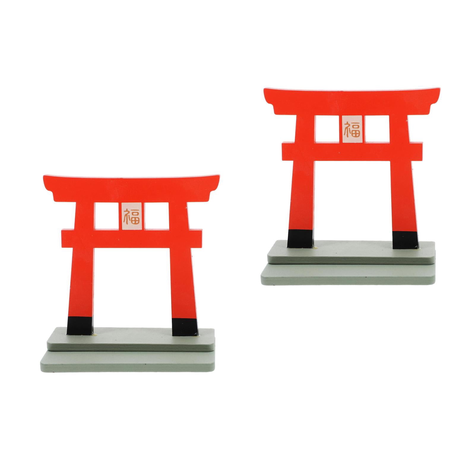 2 Pieces Doll Japan Desk Shrine Toy Fumen Mini House Ornament Baby ...