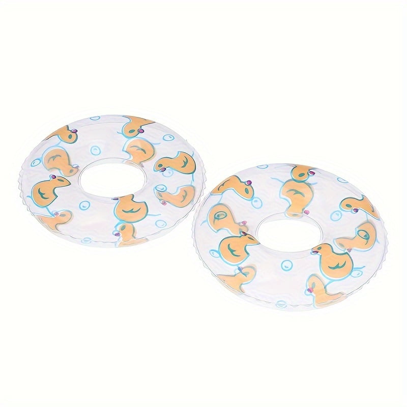 2 Pieces Dollhouse Duck Swim Rings Dollhouse Float Transparente ...