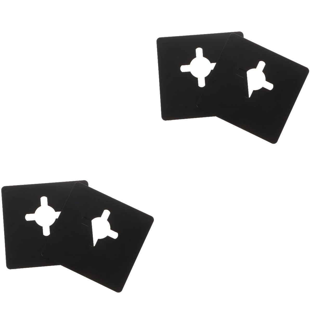 2 Pieces Door Handles Lock Ball Reinforcement Plate Repair Support ...