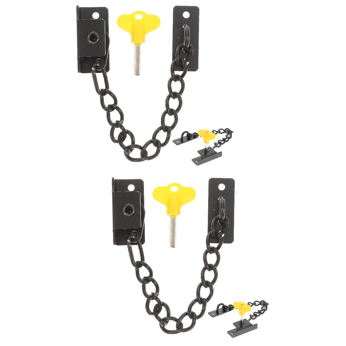 2 Pieces Door Locks for Bedrooms Window Safety Chain Latch Latches ...