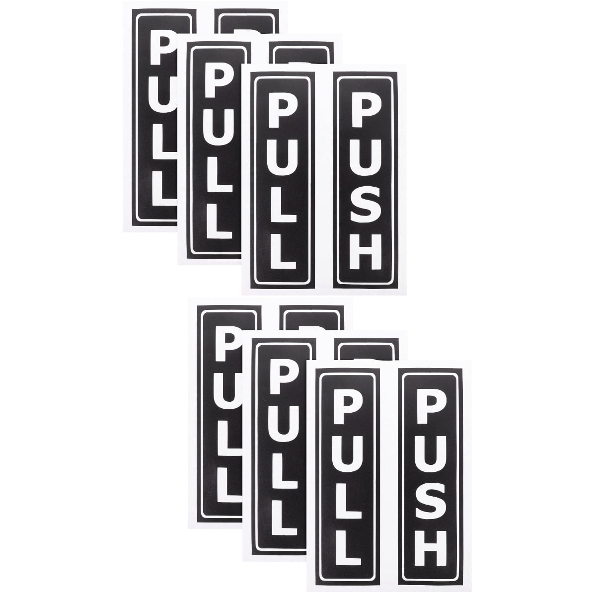 2 Pieces Door Sticker Reusable Stickers for Come Signs Black - Walmart.com