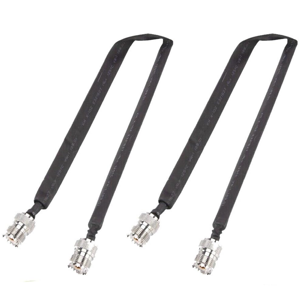 2 Pieces Door/Window Pass Through Flat Coaxial Cable SO239 UHF Female ...