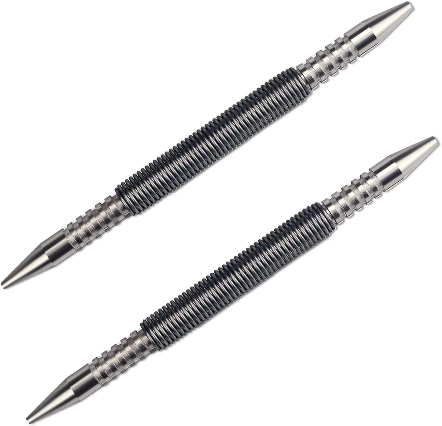 2 Pieces Dual Head Nail Setter Spring Loaded Nail Set Spring Nail Punch ...
