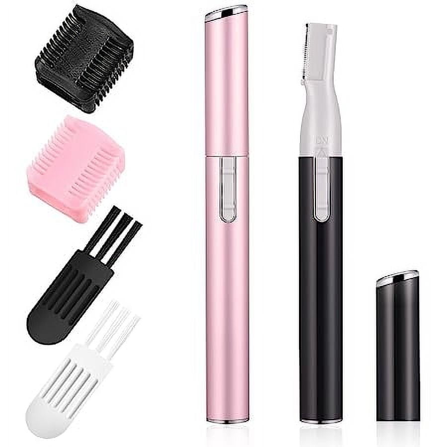 2 Pieces Electric Eyebrow Trimmer Women's Eyebrow Shaver Painless ...