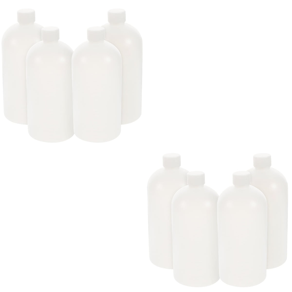 2 Pieces Empty Reagent Bottle Sample Containers Mini Bottles White ...