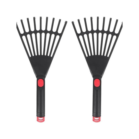 2 Pieces Ergonomic Plastic Rakes Strong Lightweight Design Great For ...