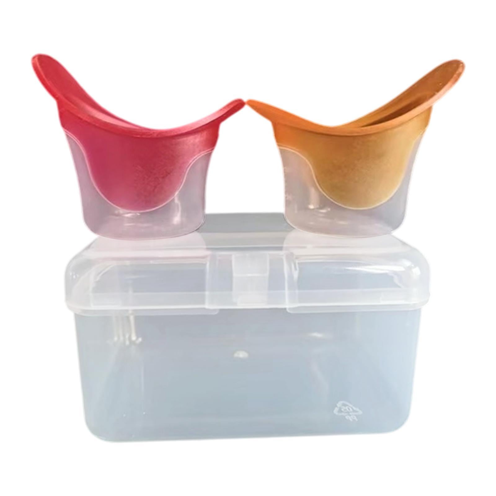 2 Pieces Eye Flush Cups Eye Bath Kit Reusable Cleaner Portable with ...