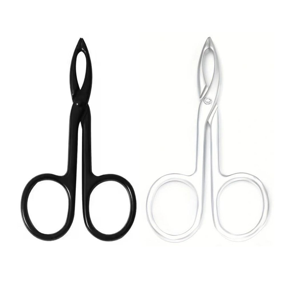 2 Pieces Eyebrow Scissor Handle T Pluer Straight Scissor Brow Tip Z1A5 ...