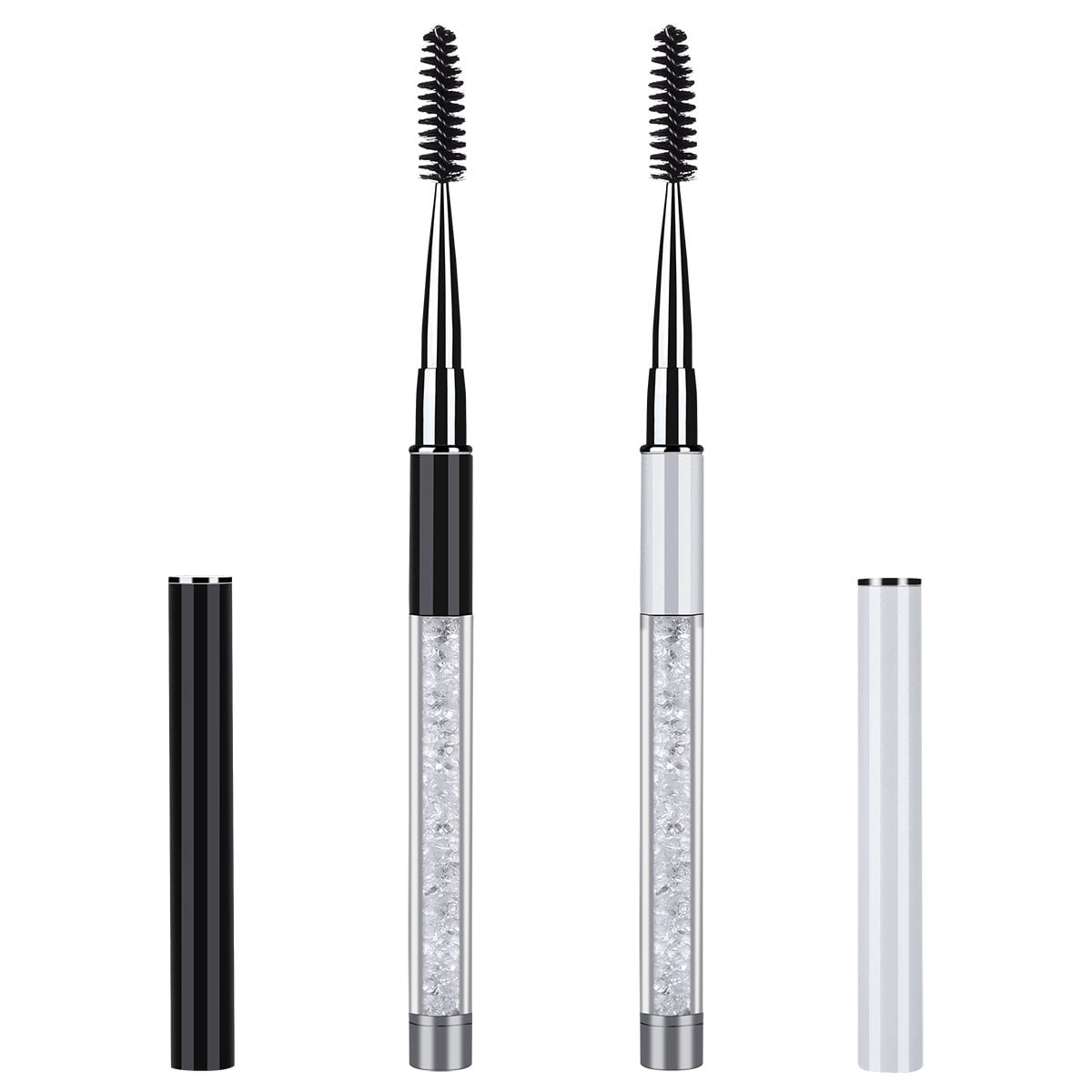 2 Pieces Eyelash Brush SSF20 with Cap, Mascara Spoolies Reusable Brow ...