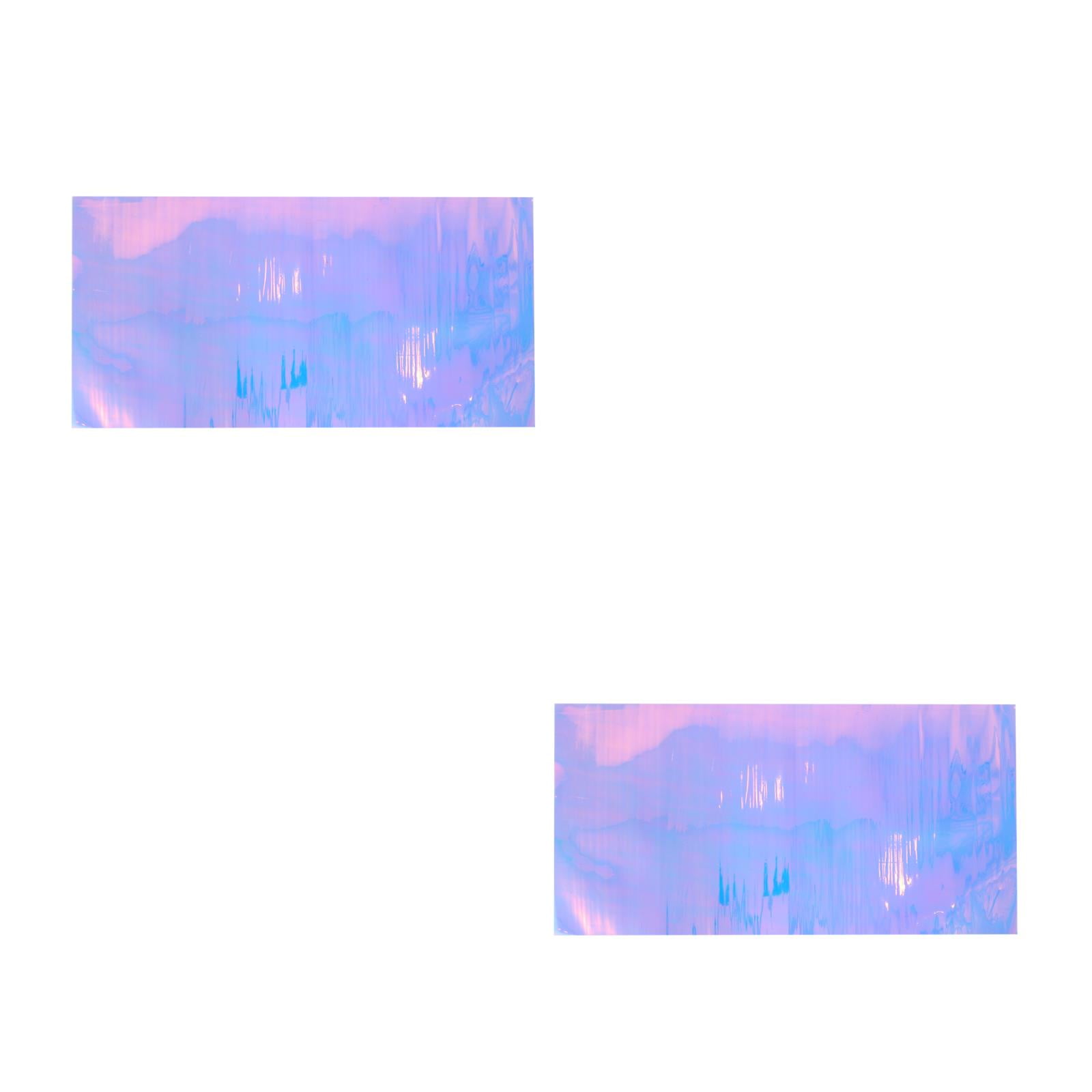 2 Pieces Fabric Iridescent Illusion Film PVC Sheet Quilting - Walmart.com