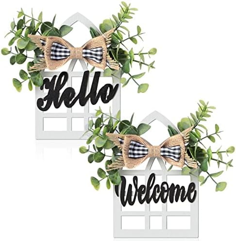 2 Pieces Farmhouse Window Tiered Tray Decorations Cathedral Arch Window ...