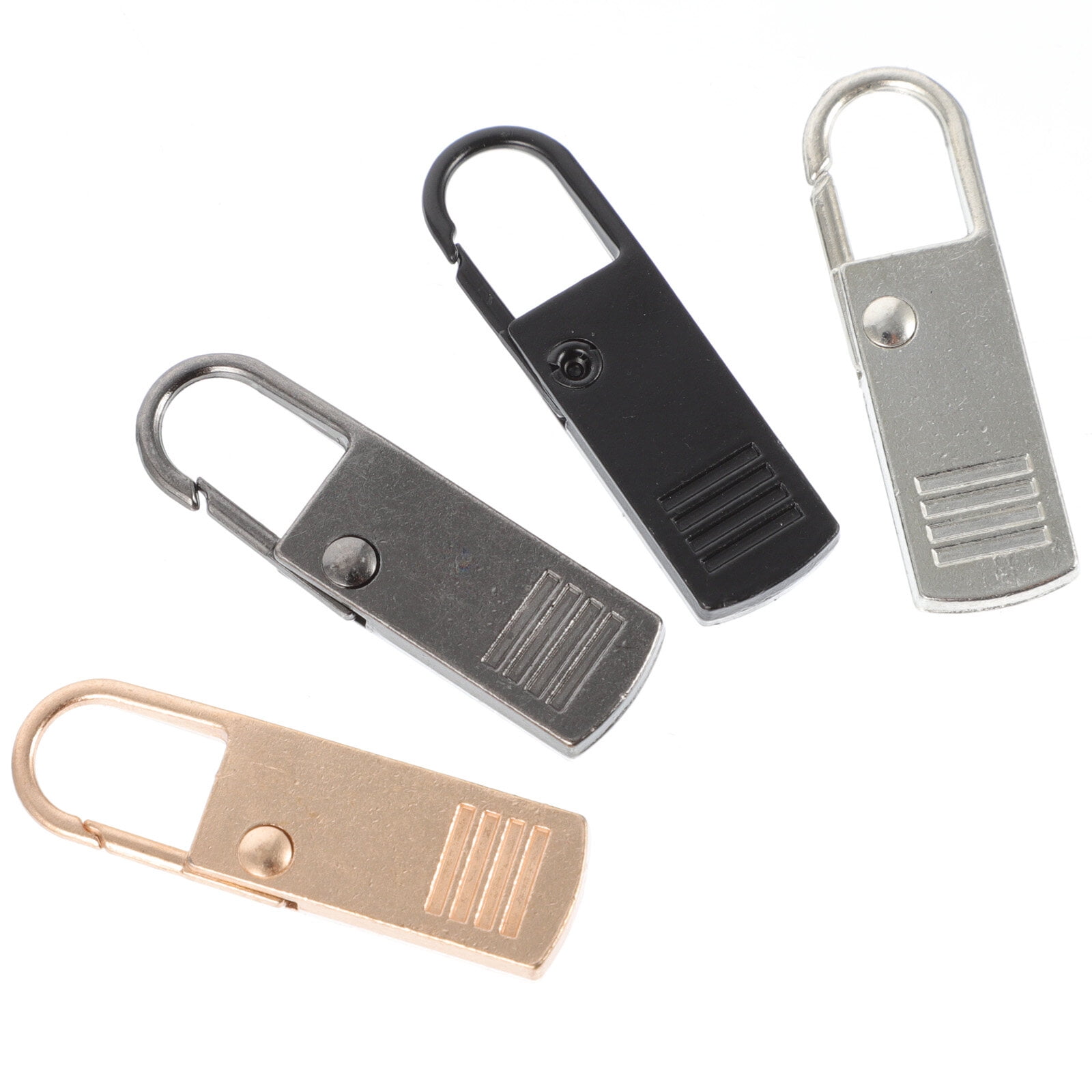 2 Pieces Fastener Detachable Zipper Pull Fix Extenders Travel - Walmart.com