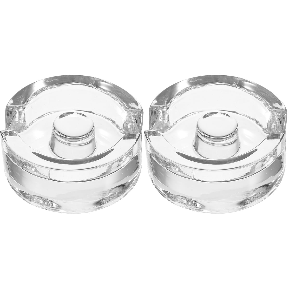 2 Pieces Fermented Glass Heavy Stone Mason Jars Glass Clear Jar Lids