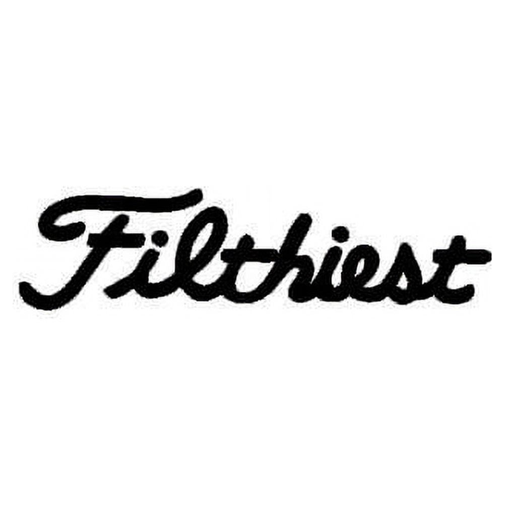 2 Pieces Filthiest Vinyl Decal Sticker JDM 9" x 2.3" BLACK - Walmart.com