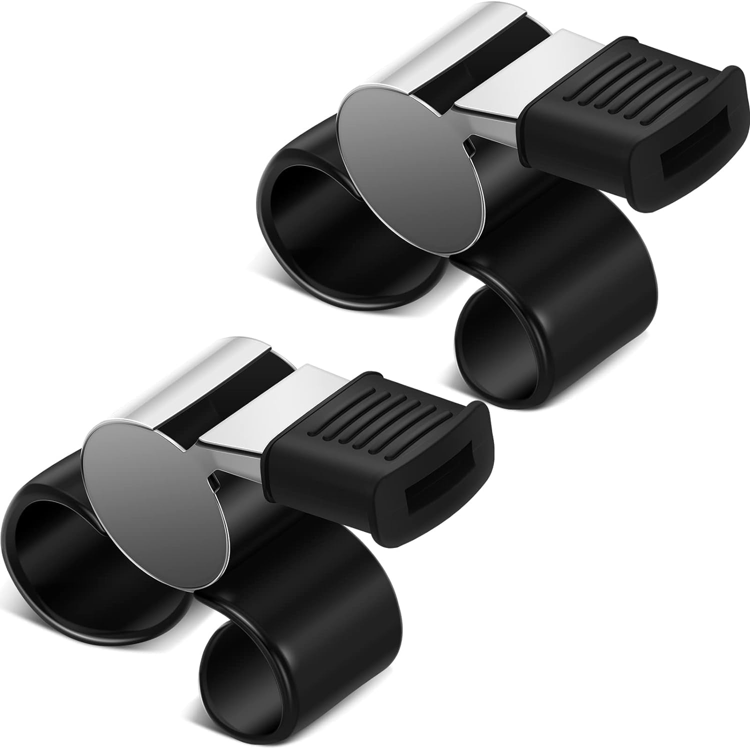2 Pieces Finger Grip Whistle Official Hockey Referee Whistle Football ...