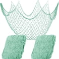 2 Pieces Fish Net Decorative 80 x 40 inch. Wall Hanging Fishnet for ...