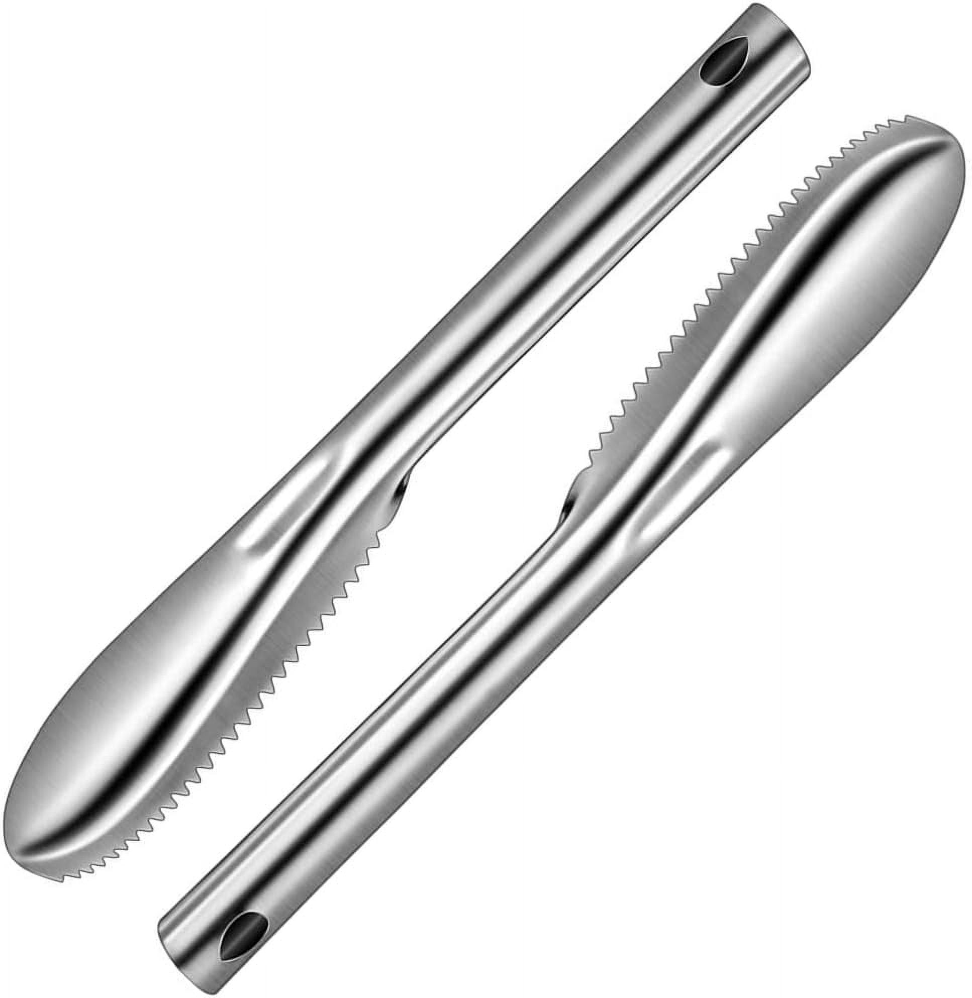 2 Pieces Fish Scaler Tool Stainless Steel Fish Scaler Remover No Mess ...
