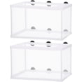 2 Pieces Fish Tank Breeder Net Mesh Breeder Box Fish Hatchery Isolation ...