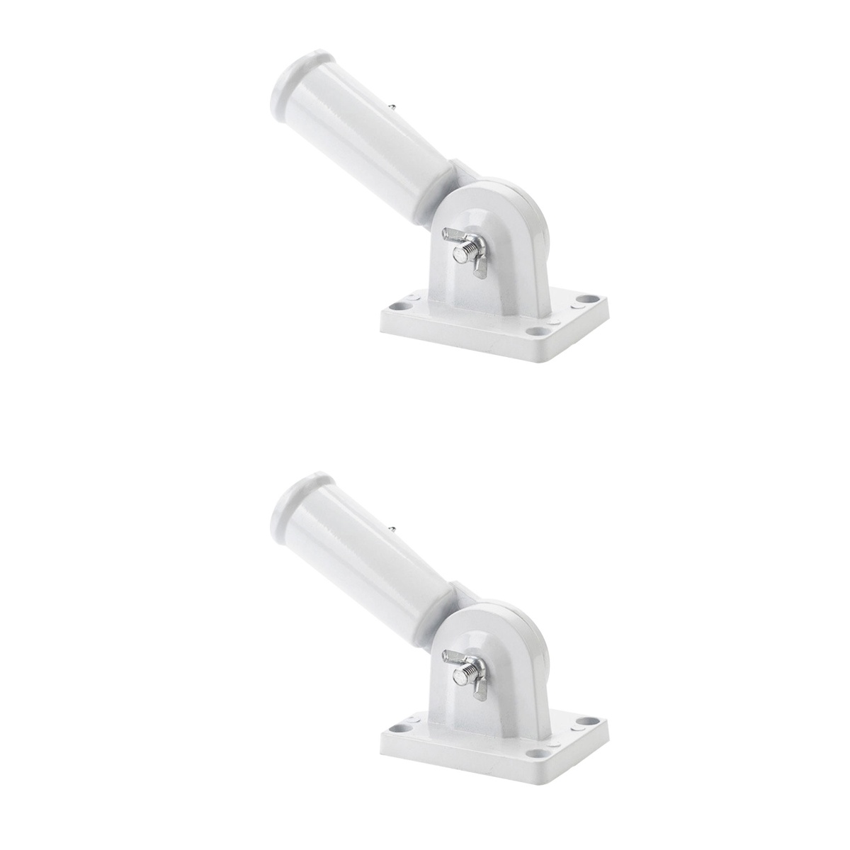 2 Pieces Flag Pole Bracket Metal Brackets Heavy Duty Holder Diagonal ...