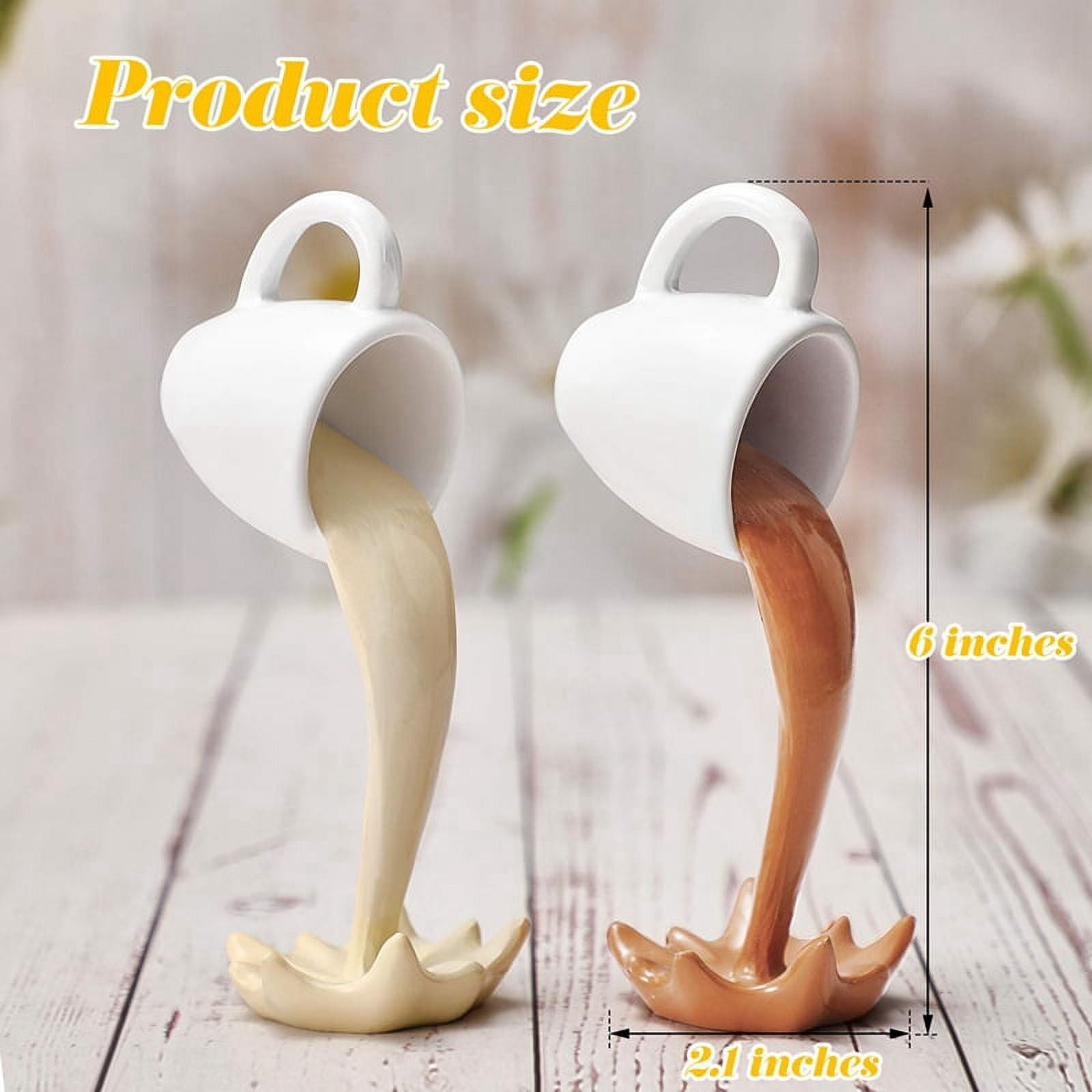 2 Pieces Floating Coffee Cups Coffee Bar Accessories Funny Pouring ...
